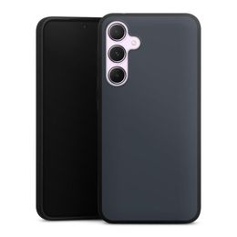 DeinDesign Galaxy A55 5G Handy Premium Silikon H&uuml;lle Handyh&uuml;lle schwarz Case Anthracite Unicoloured Grey Silikon Premium Case