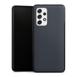 DeinDesign Galaxy A53 5G Handy Silikon H&uuml;lle Case schwarz Handyh&uuml;lle Anthracite Unicoloured Grey
