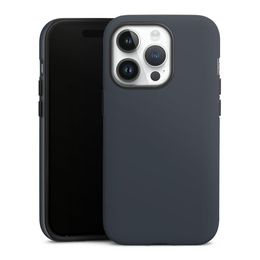 DeinDesign iPhone 14 Pro Handy Panzer Handyh&uuml;lle robuste Outdoor H&uuml;lle Schutzh&uuml;lle matt Anthracite Grey Unicoloured Tough Case