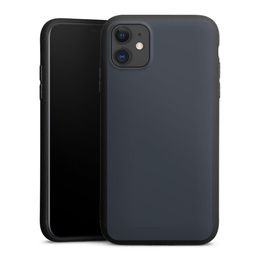 DeinDesign iPhone 11 Handy Premium Silikon H&uuml;lle Handyh&uuml;lle schwarz Case Anthracite Grey Unicoloured Silikon Premium Case