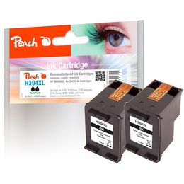 Peach 2 x Druckköpfe schwarz ersetzt HP No. 304XL BK*2