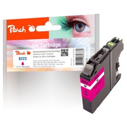 Peach Tintenpatrone magenta ersetzt Brother LC-223M