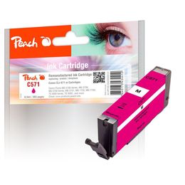 Peach Tintenpatrone magenta ersetzt Canon CLI-571M