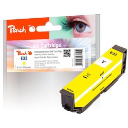 Peach Tintenpatrone gelb ersetzt Epson T3344, No. 33 y