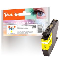 Peach Tintenpatrone gelb ersetzt Brother LC-3217Y