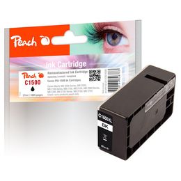 Peach Tintenpatrone schwarz ersetzt Canon PGI-1500XLBK