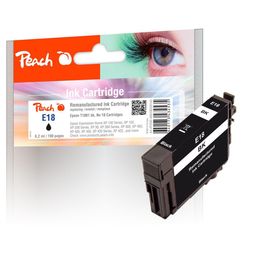 Peach Tintenpatrone schwarz ersetzt Epson No. 18 bk