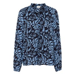 Kaffe Bluse 'Ellen' Damen Gr&ouml;&szlig;e S nachtblau / hellblau