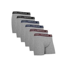 Danish Endurance Boxershorts 'Classic Trunks' Herren Gr&ouml;&szlig;e XL dunkelgrau / mischfarben