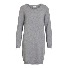 Vila Knitted dress female size L Grey