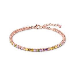 Tchibo 925 Silber Armband Tennis Multicolor - Gold