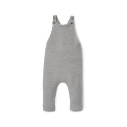 Tchibo Baby-Merino-Latzhose - Grau/Meliert - Baby - Gr.: 50/56