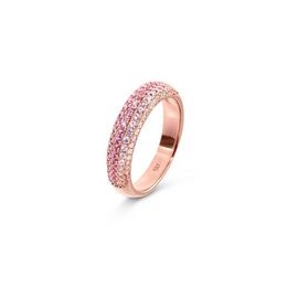 Tchibo 925 Silber Ring pavé - Rosa - Gr.: 17