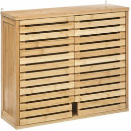 Bambusregal mit Regalböden für Badesaal, skandinavischer Stil zum Aufhängen Badschrank - 5 Five Simply Smart