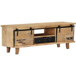 TV-Schrank 120x30x40 cm Massivholz Mango vidaXL