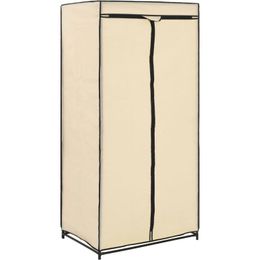 vidaXL - Kleiderschrank Creme 75×50×160 cm