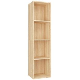 Bücherregal/TV-Schrank Sonoma-Eiche 36x30x143 cm Holzwerkstoff vidaXL