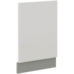 Frontblende Geschirrspüler integriert 45 cm Weiß Hochglanz Küche Bianca Grey