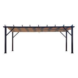 PARAGON OUTDOOR Metall Pergola Modena 1220 Braun 360x623x239