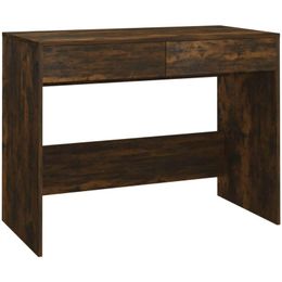 vidaXL - Schreibtisch Räuchereiche 101x50x76,5 cm Holzwerkstoff