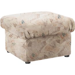 Hocker DOMO collection "Pegnitz" Gr. B/H/T: 60cm x 39cm x 60cm, Luxus-Microfaser, braun Polsterhocker Hocker