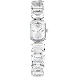 Quarzuhr Swarovski "MILLENIA, 5621173" Armbanduhren farblos (silberfarben-transparent) Damen Armbanduhr, Damenuhr, Swarovski-Kristalle, Swiss Made