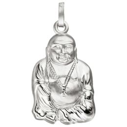 Ketten-Anhänger Jobo "Anhänger Buddha" Schmuckanhänger Gr. Silber 925 (Sterlingsilber), silberfarben (silber 925) Damen 925 Silber