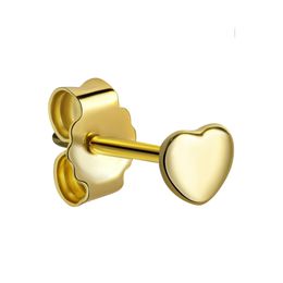 Single-Ohrstecker Firetti "Schmuck Geschenk Gold 333 Ohrschmuck einzeln Herz" Ohrringe Gr. Gelbgold 333, goldfarben (gelbgoldfarben) Damen