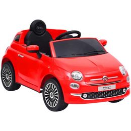 vidaXL - Kinder-Elektroauto Fiat 500 Rot