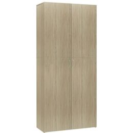 Schuhschrank Sonoma-Eiche 80x35,5x180 cm Holzwerkstoff vidaXL