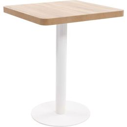 Bistrotisch Hellbraun 60x60 cm mdf vidaXL