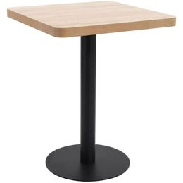 Bistrotisch Hellbraun 60x60 cm mdf vidaXL