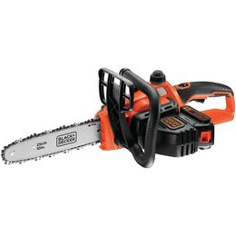 Black & Decker Akku-Kettensäge - 25 cm - 18 v - 2 Ah - 1 Akku - Doppelter Sicherheitsschalter und Handschutz (GKC1825L20-QW)