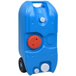 vidaXL - Camping-Wassertank mit Rollen 40 l Blau