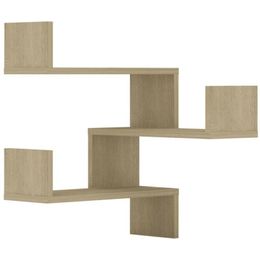 Wand-Eckregale 2 Stk. Sonoma-Eiche 40x40x50 cm Holzwerkstoff vidaXL