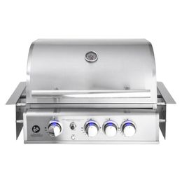 Allgrill Einbau-Gasgrill chef m Edelstahl Built-In Air System, 3 Brenner, Backburner 100949