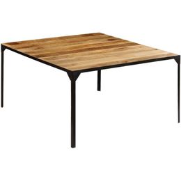 Esstisch 140x140x76 cm Massivholz Mango vidaXL