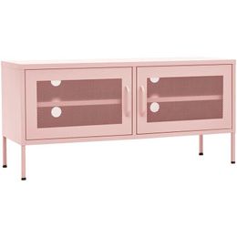 vidaXL - TV-Schrank Rosa 105x35x50 cm Stahl