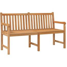 vidaXL - Gartenbank 150 cm Massivholz Teak