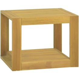 vidaXL - Wand-Badregal 45x45x35 cm Massivholz Teak