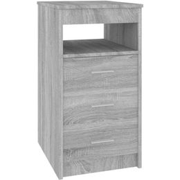 Sideboard mit Schubladen Grau Sonoma 40x50x76 cm Holzwerkstoff vidaXL