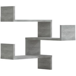 Wand-Eckregale 2 Stk. Grau Sonoma 40x40x50 cm Holzwerkstoff vidaXL