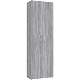 vidaXL - Büroschrank Grau Sonoma 60x32x190 cm Holzwerkstoff