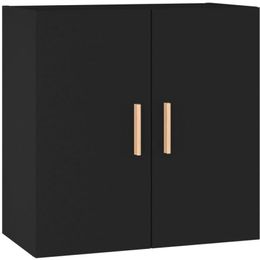 vidaXL - Wandschrank Schwarz 60x30x60 cm Holzwerkstoff