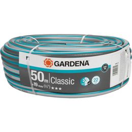 Gardena Classic Schlauch 19 mm (3/4), 50 m - Anthrazit, Orange, Grau, Türkis