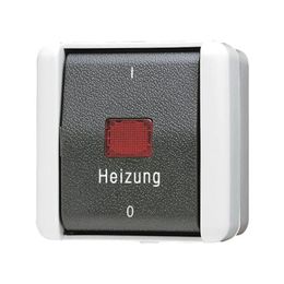 Jung Heizungsschalter, Aus 3-pol., 16 AX 400 V , IP 44, WG 800 803HW