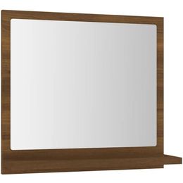 vidaXL - Badspiegel Braun Eichen-Optik 40x10,5x37 cm Holzwerkstoff