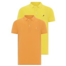 Moxx Paris Poloshirt Herren Gr&ouml;&szlig;e XXXL gelb / orange / schwarz / wei&szlig;