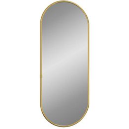 vidaXL - Wandspiegel Golden 60x25 cm Oval