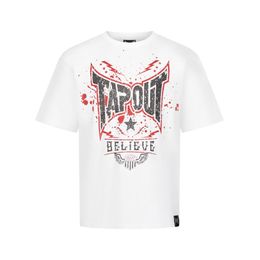 Tapout Shirt 'Doylen' Damen Gr&ouml;&szlig;e XL rot / schwarz / wei&szlig;